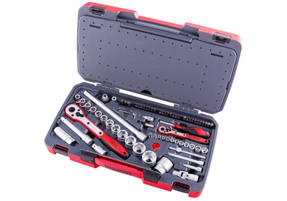 Zestaw narzędzi i kluczy nasadowych 1/4" i 1/2" - 95 szt. TengTools TM095 (231330101) 231330101 ...
